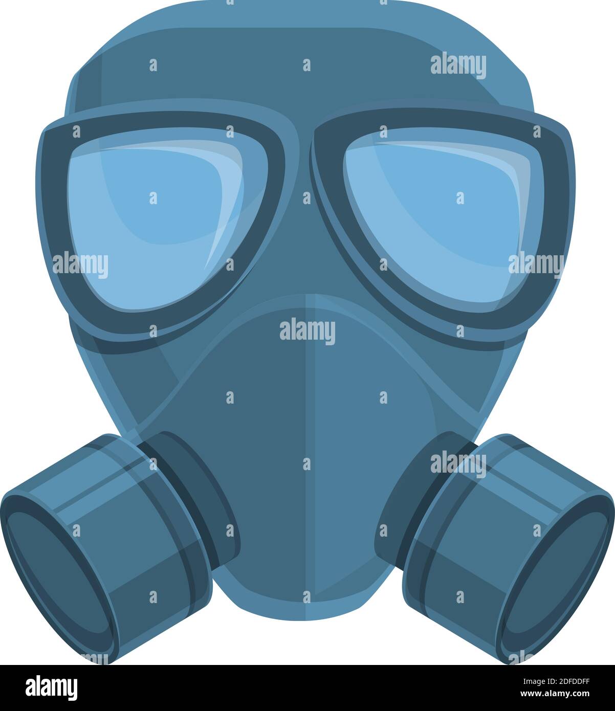 Gas mask icon. Cartoon of gas mask vector icon for web design isolated ...