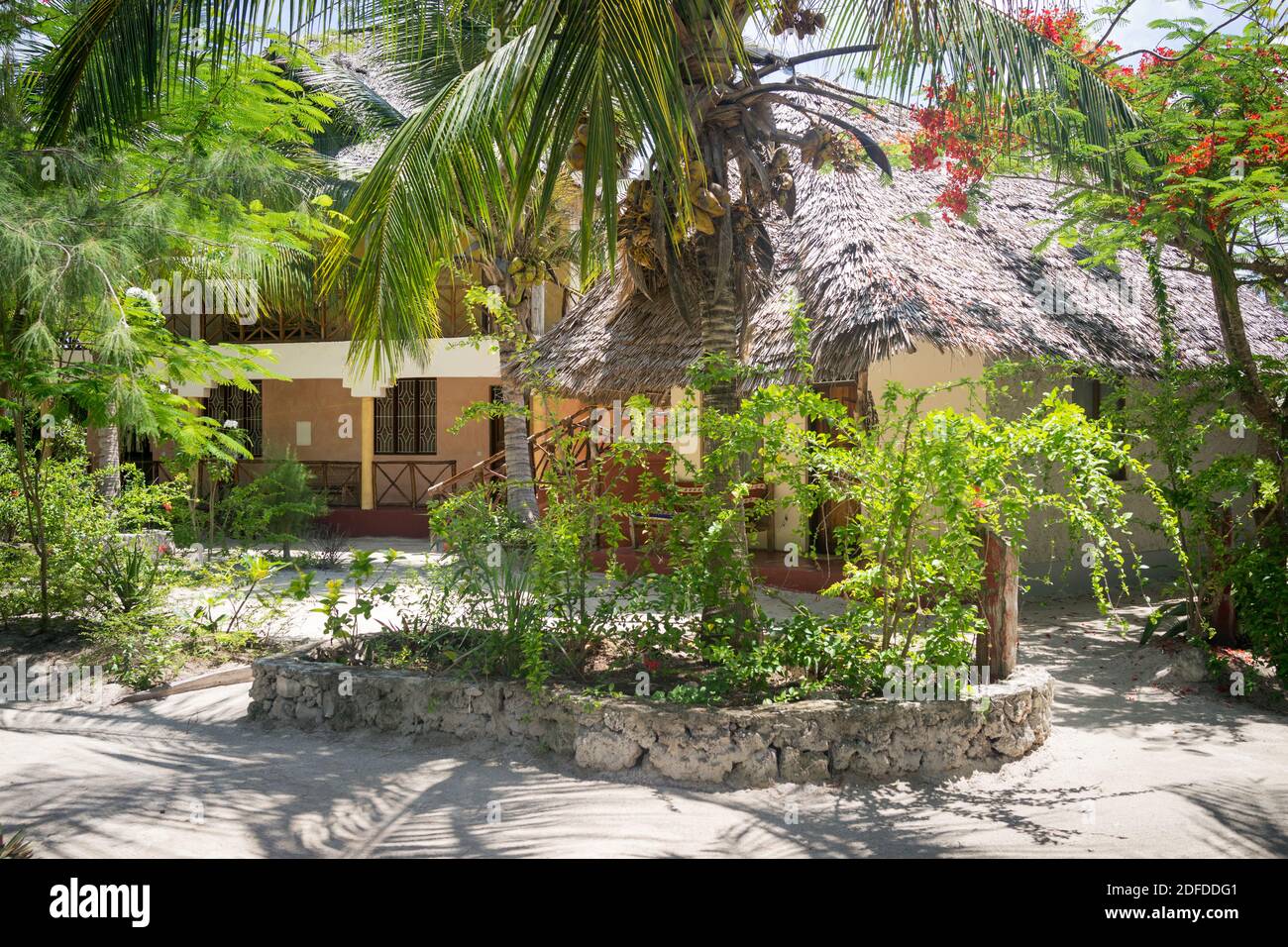 Tropical traditional resort Stock Photo - Alamy