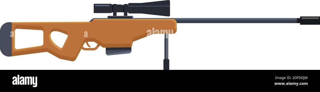 Bullet sniper weapon icon. Cartoon of bullet sniper weapon vector icon ...