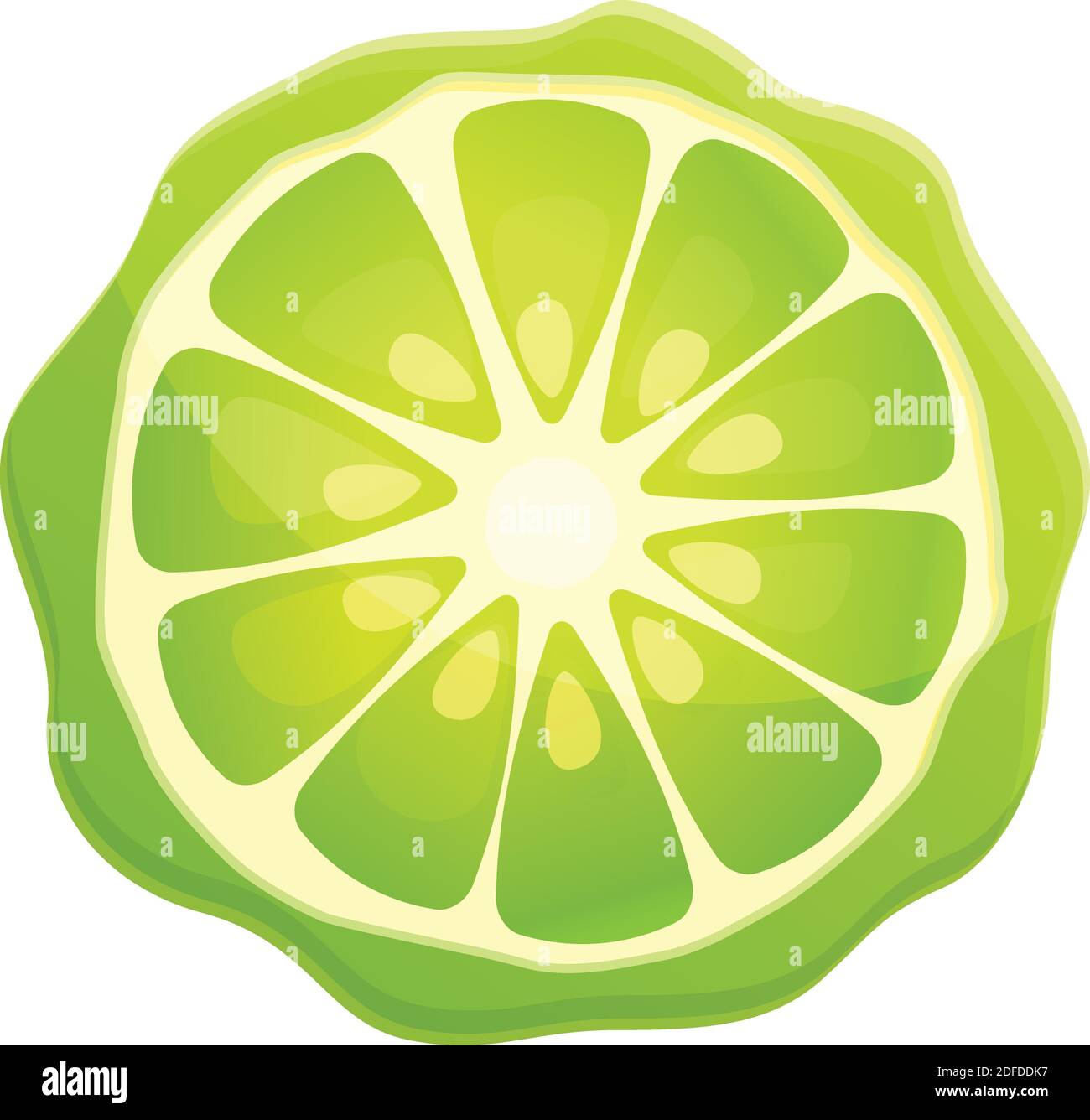 Bergamot juice slice icon. Cartoon of bergamot juice slice vector icon ...
