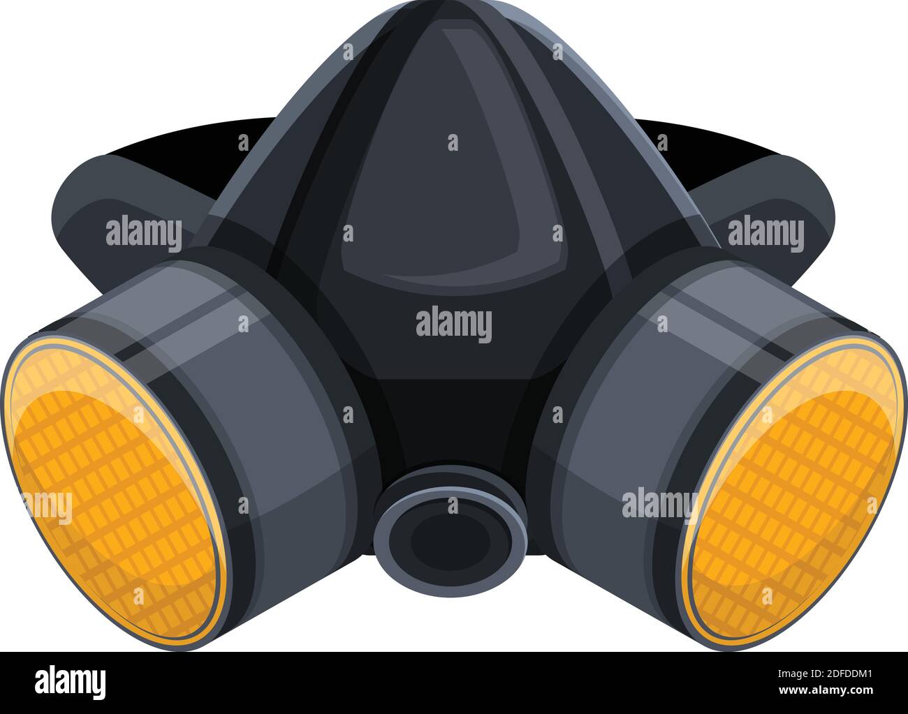 Farm gas mask icon. Cartoon of farm gas mask vector icon for web design ...