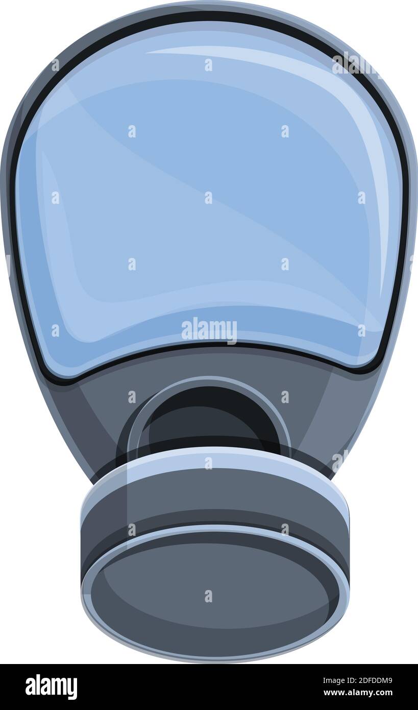 Safety gas mask icon. Cartoon of safety gas mask vector icon for web ...