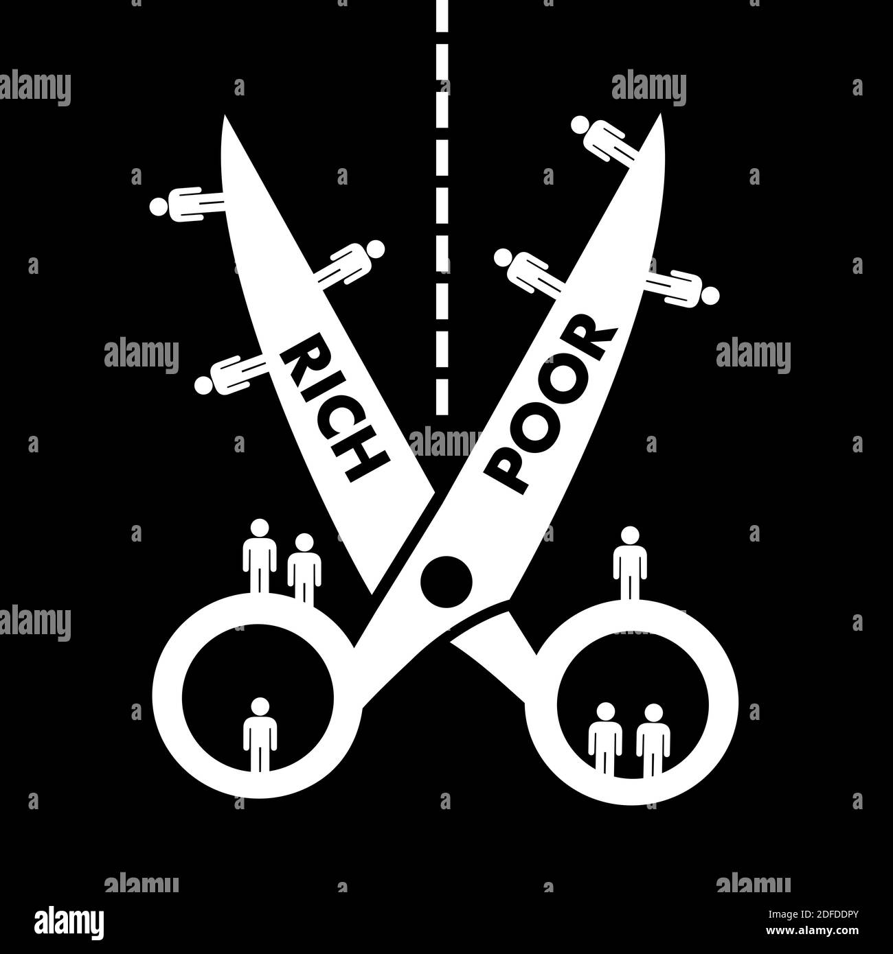 Social gap based on wealth, possession and owning property - wide ...