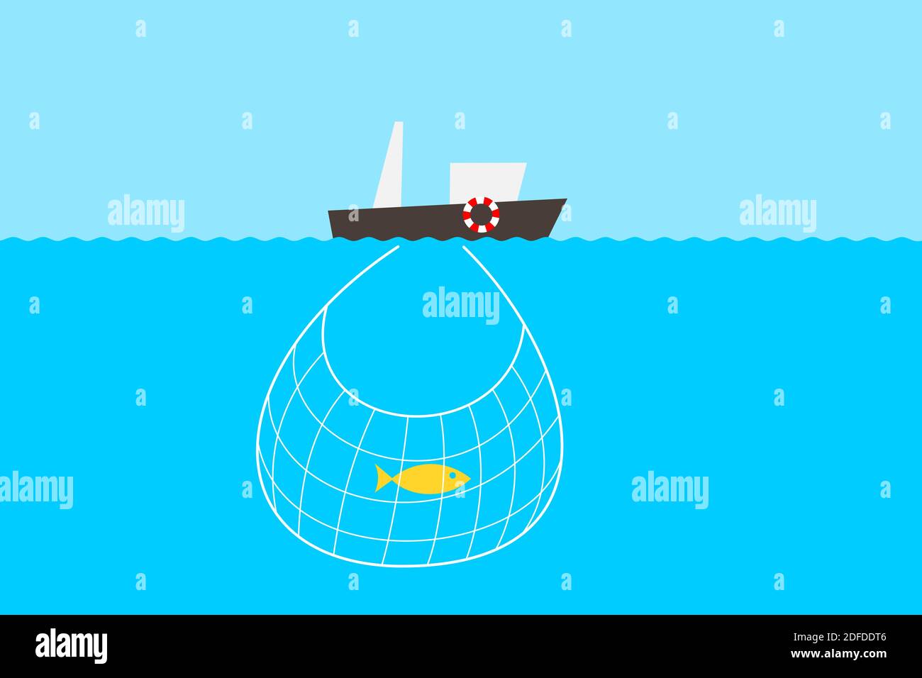 Fishing and overfishing problem - lack of fishes in the sea an ocean ...