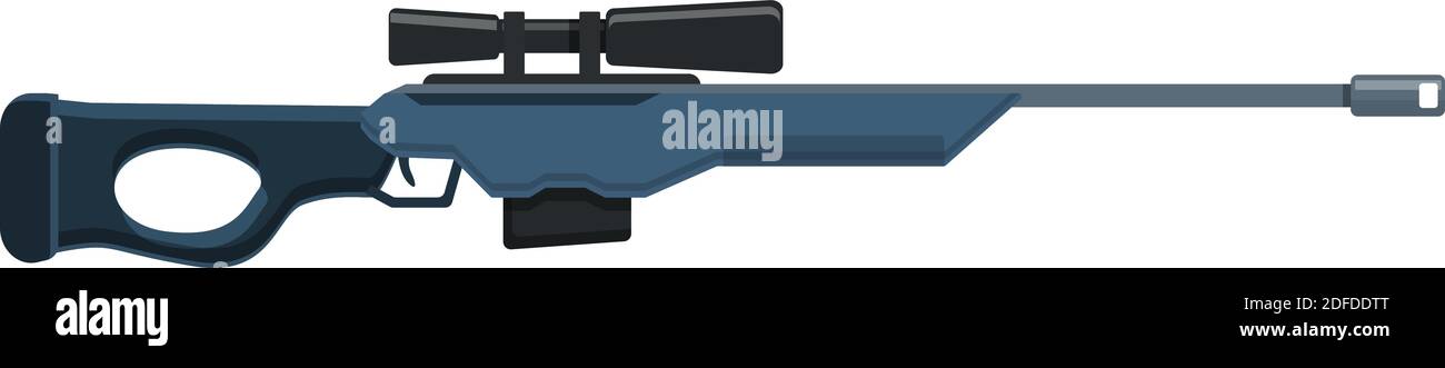 Attack sniper weapon icon. Cartoon of attack sniper weapon vector icon ...
