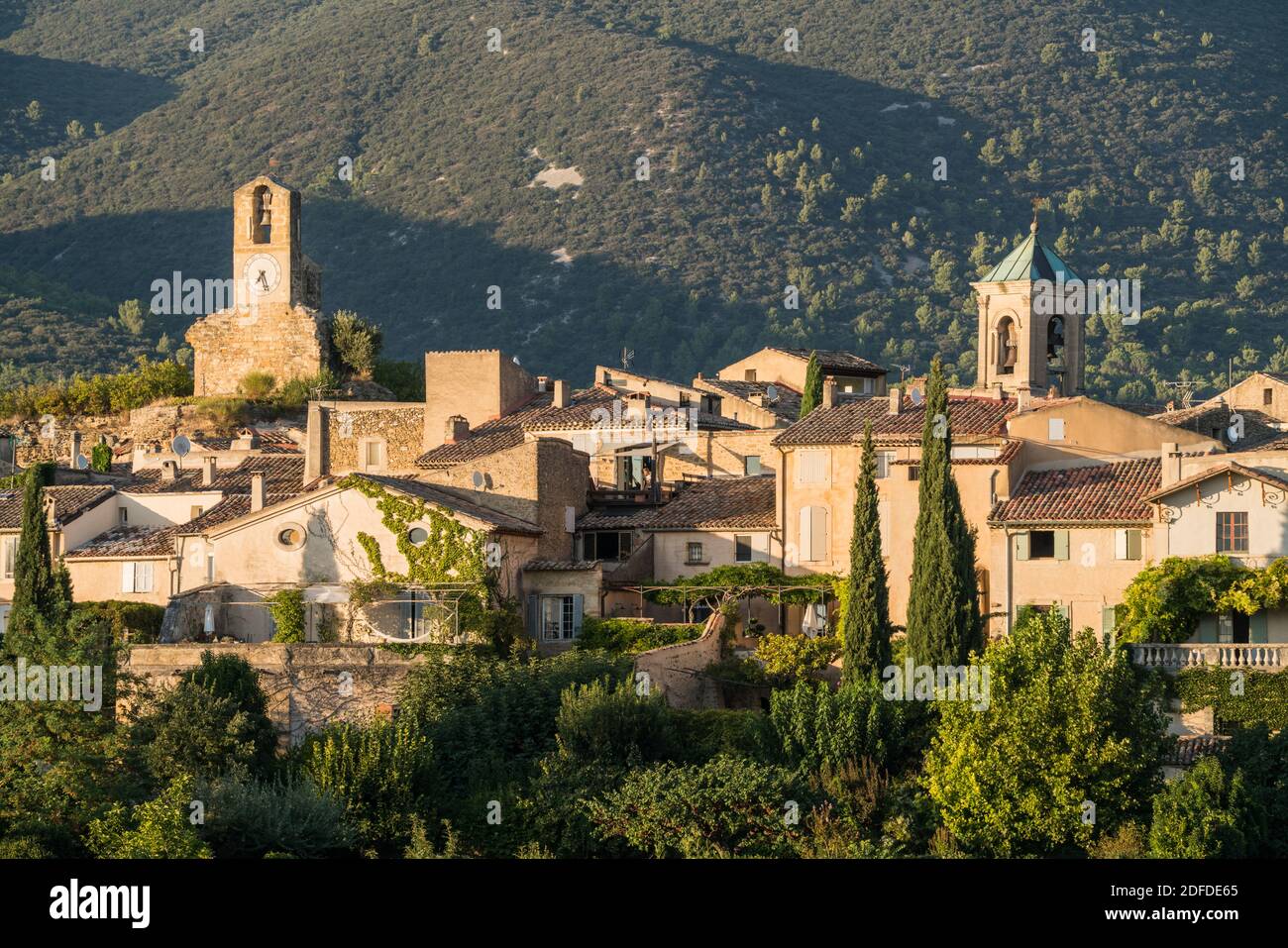 General view of the Lourmarin, Provence, France, Europe Stock Photo - Alamy