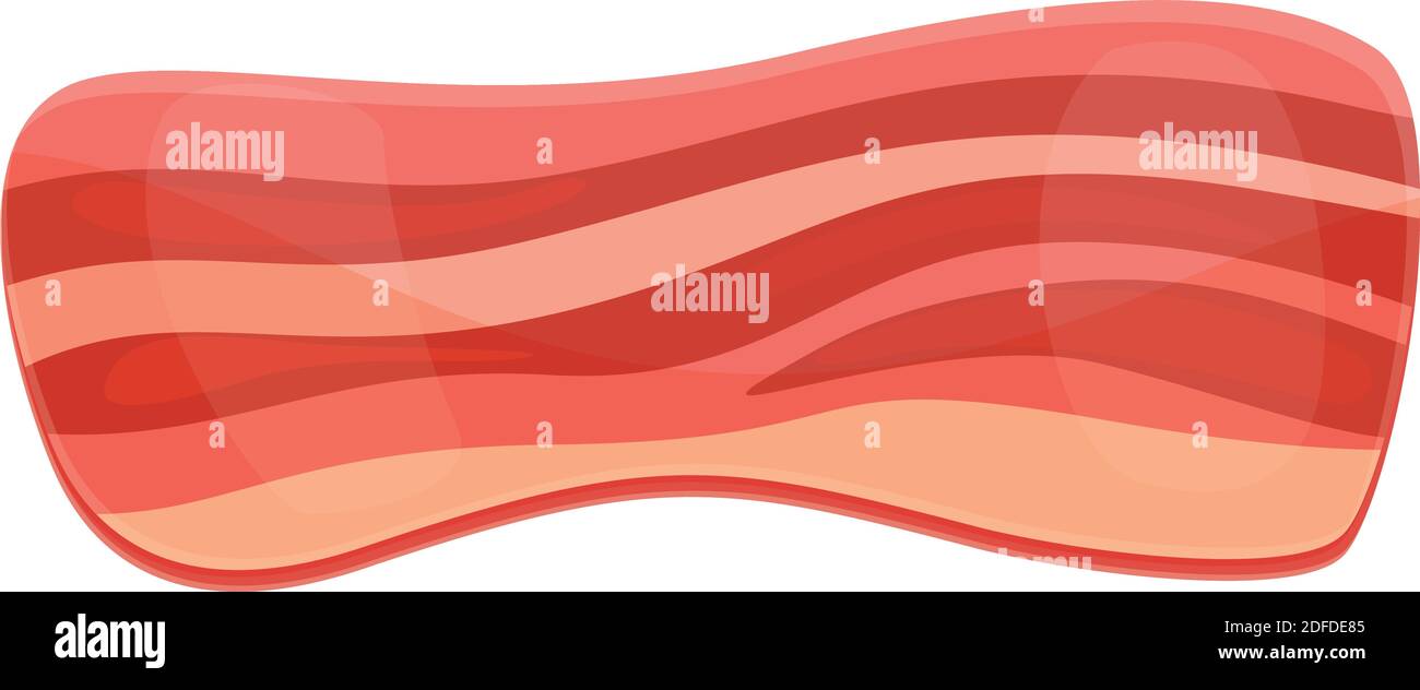 Bacon raw icon. Cartoon of bacon raw vector icon for web design ...