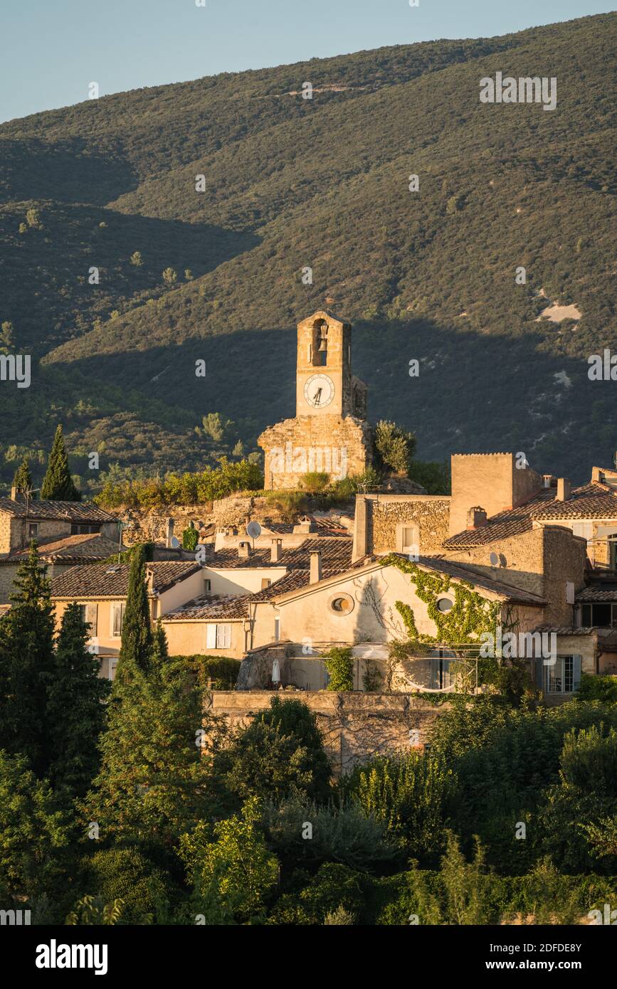 General view of the Lourmarin, Provence, France, Europe Stock Photo - Alamy