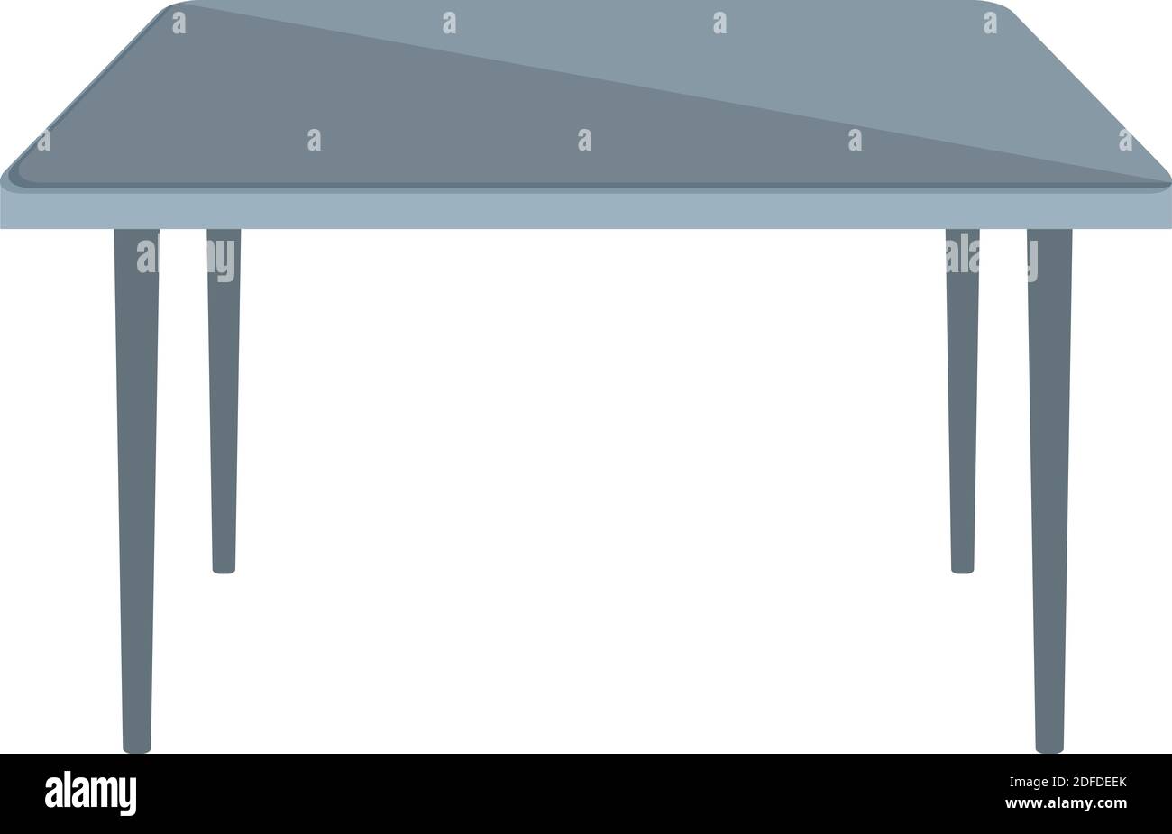 Glass modern table icon. Cartoon of glass modern table vector icon for ...