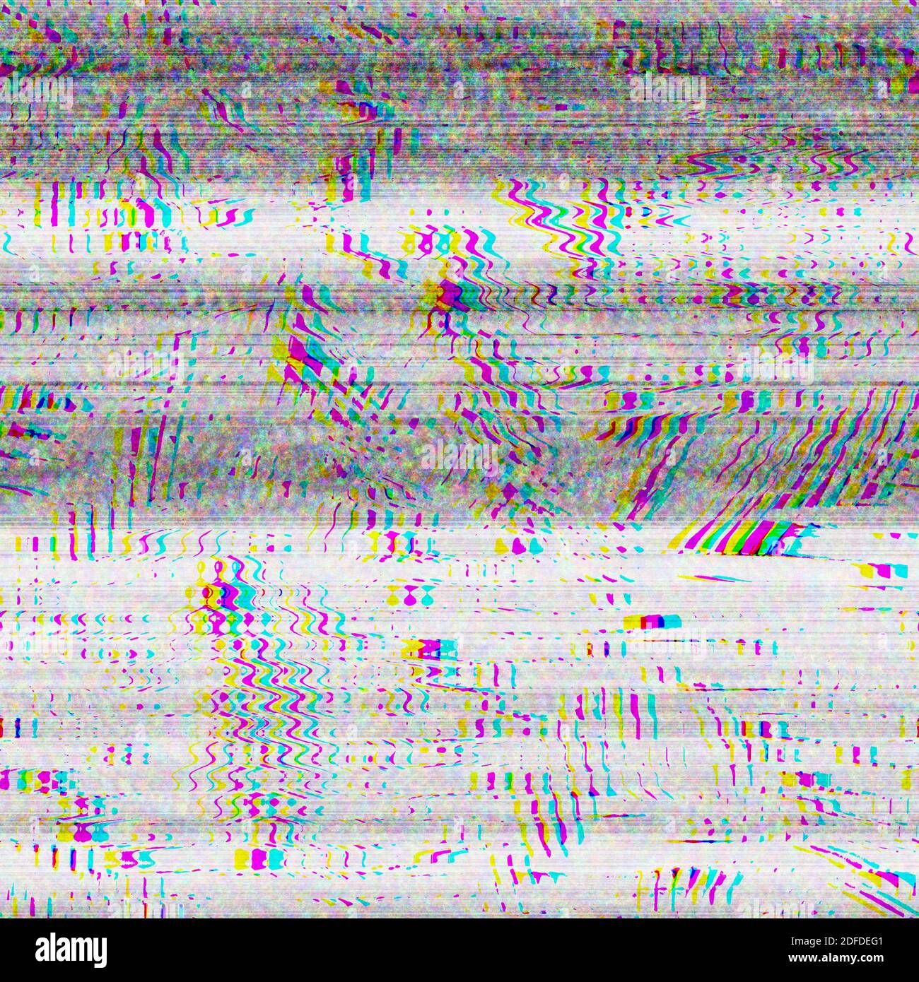 Seamless techno glitch tropical RGB computer noise Stock Photo - Alamy