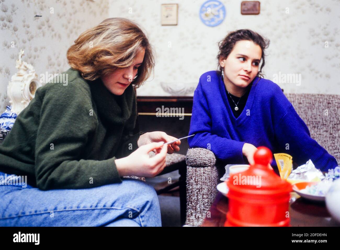 Teenagers from the russian golden youth, Moscow, CEI, Fomer USSR, 1992 ...
