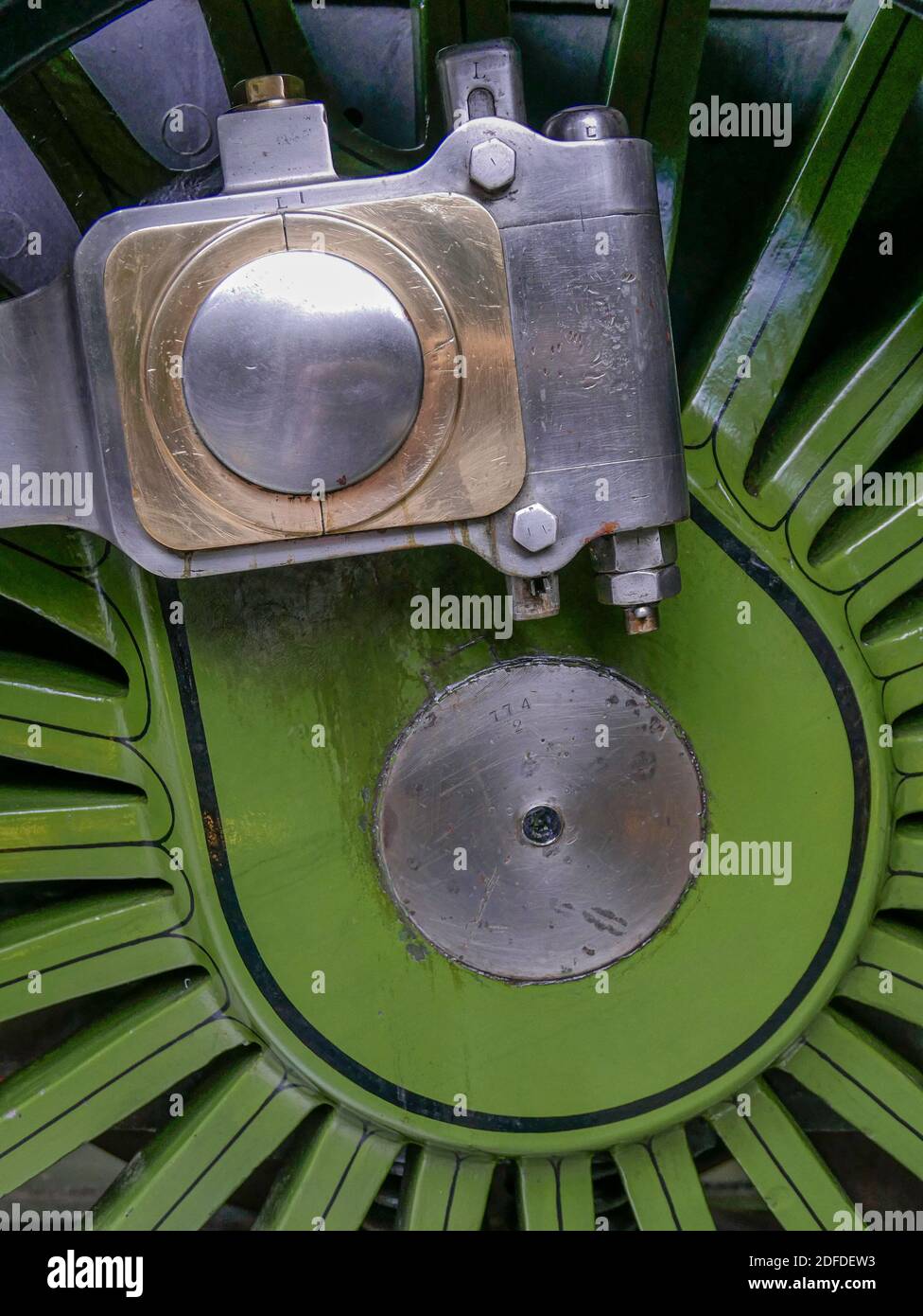 Drive crank on steam engine Stock Photo - Alamy