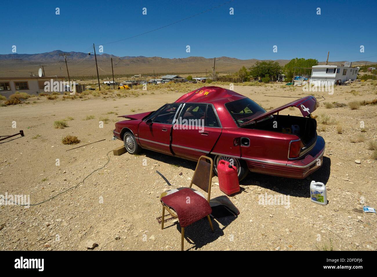 Darwin ghost town, California, USA Stock Photo - Alamy