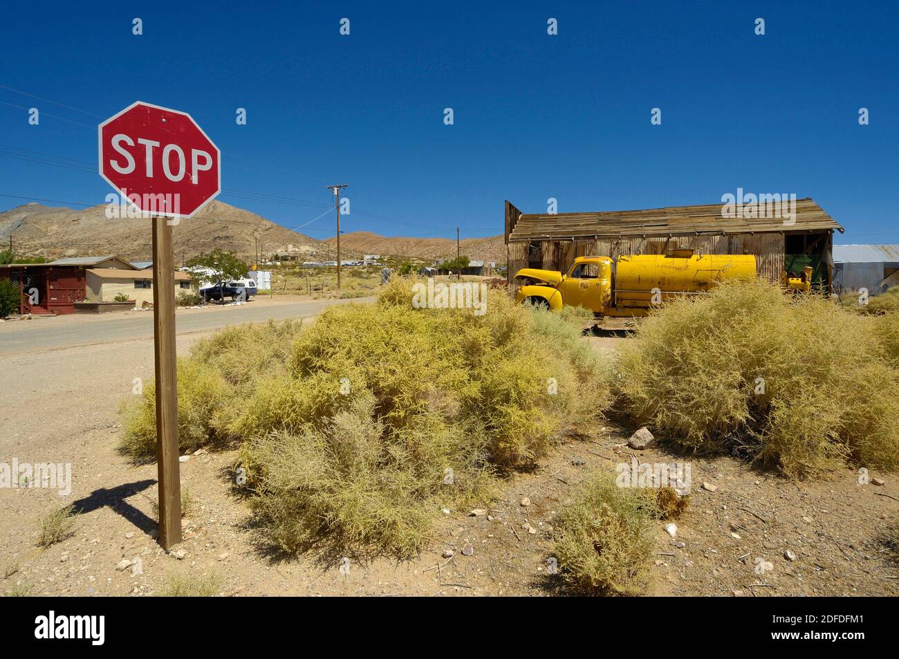 Darwin ghost town, California, USA Stock Photo - Alamy