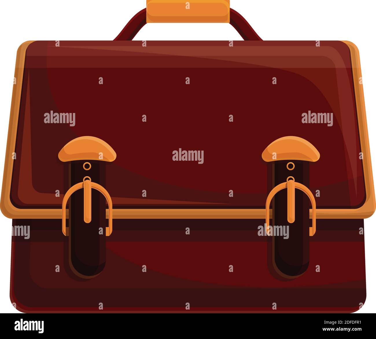 Fashion briefcase icon. Cartoon of fashion briefcase vector icon for ...