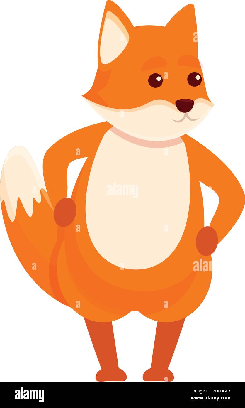 Serious fox icon. Cartoon of serious fox vector icon for web design ...