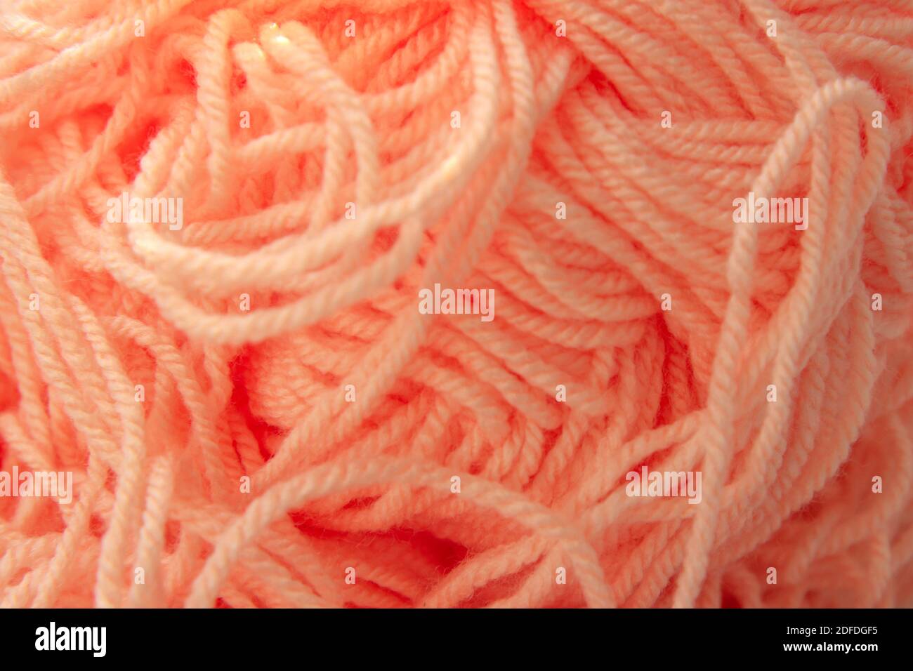 Tangled wool texture. Textured background of bright orange threads ...