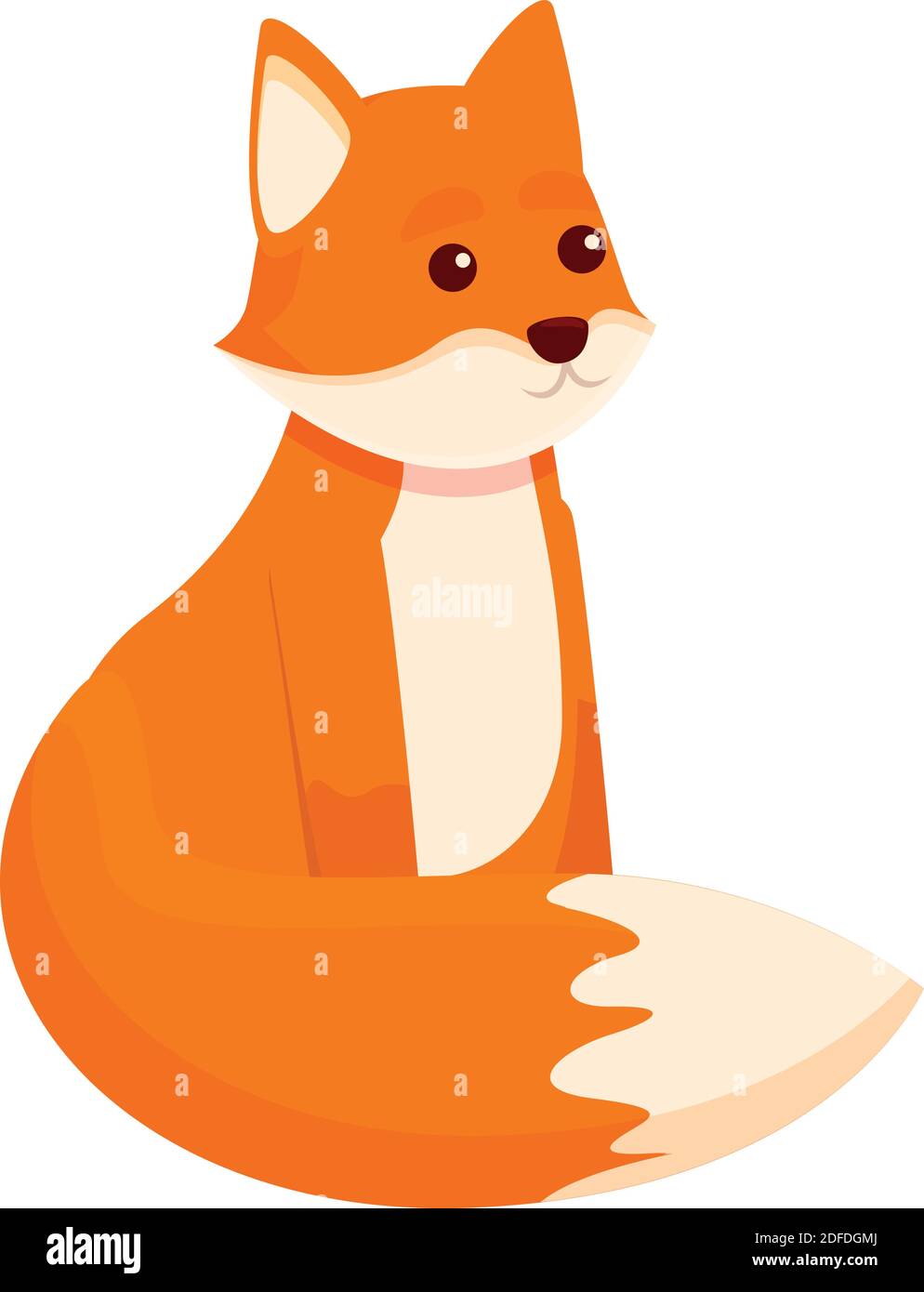 Wild fox icon. Cartoon of wild fox vector icon for web design isolated ...