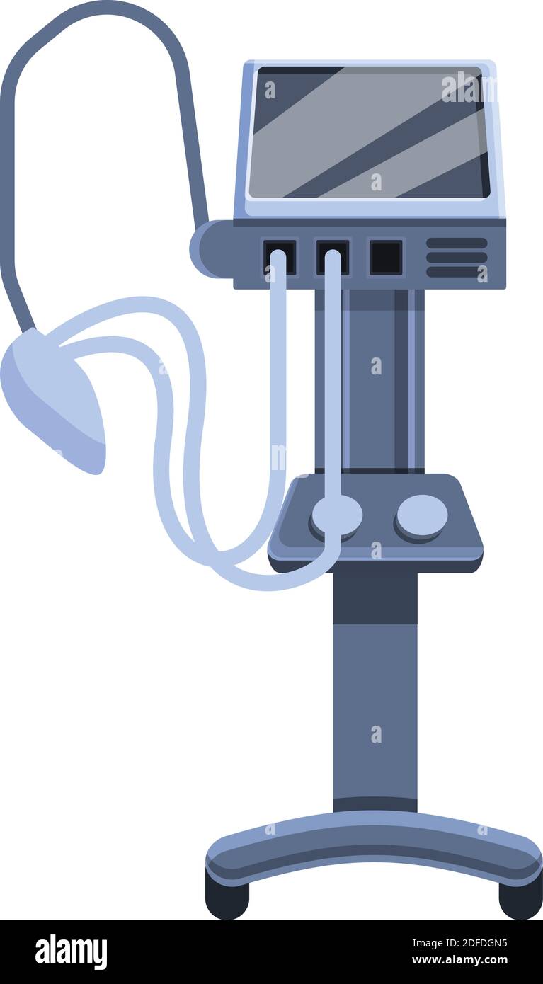 Care ventilator medical machine icon. Cartoon of care ventilator ...