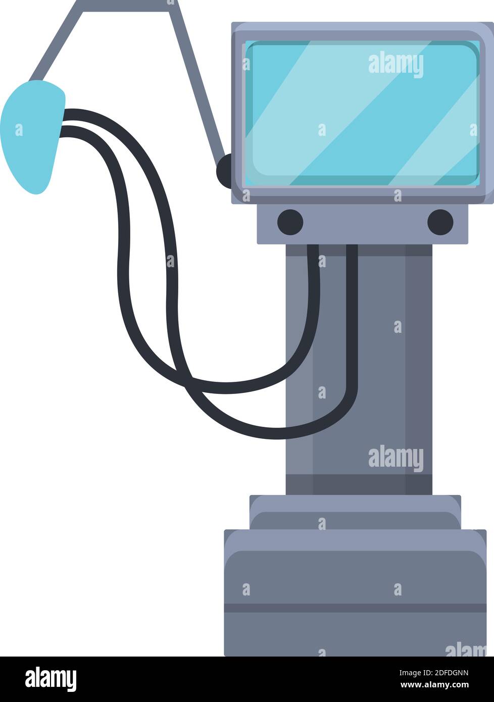 Device ventilator medical machine icon. Cartoon of device ventilator ...
