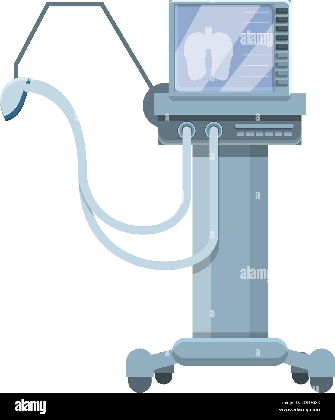 Health ventilator medical machine icon. Cartoon of health ventilator ...