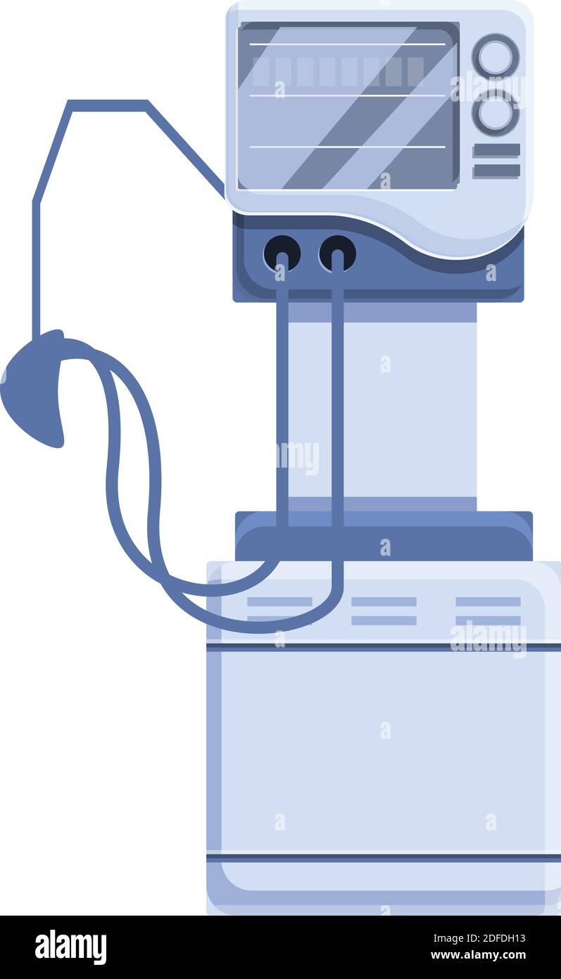 Clinic ventilator medical machine icon. Cartoon of clinic ventilator ...