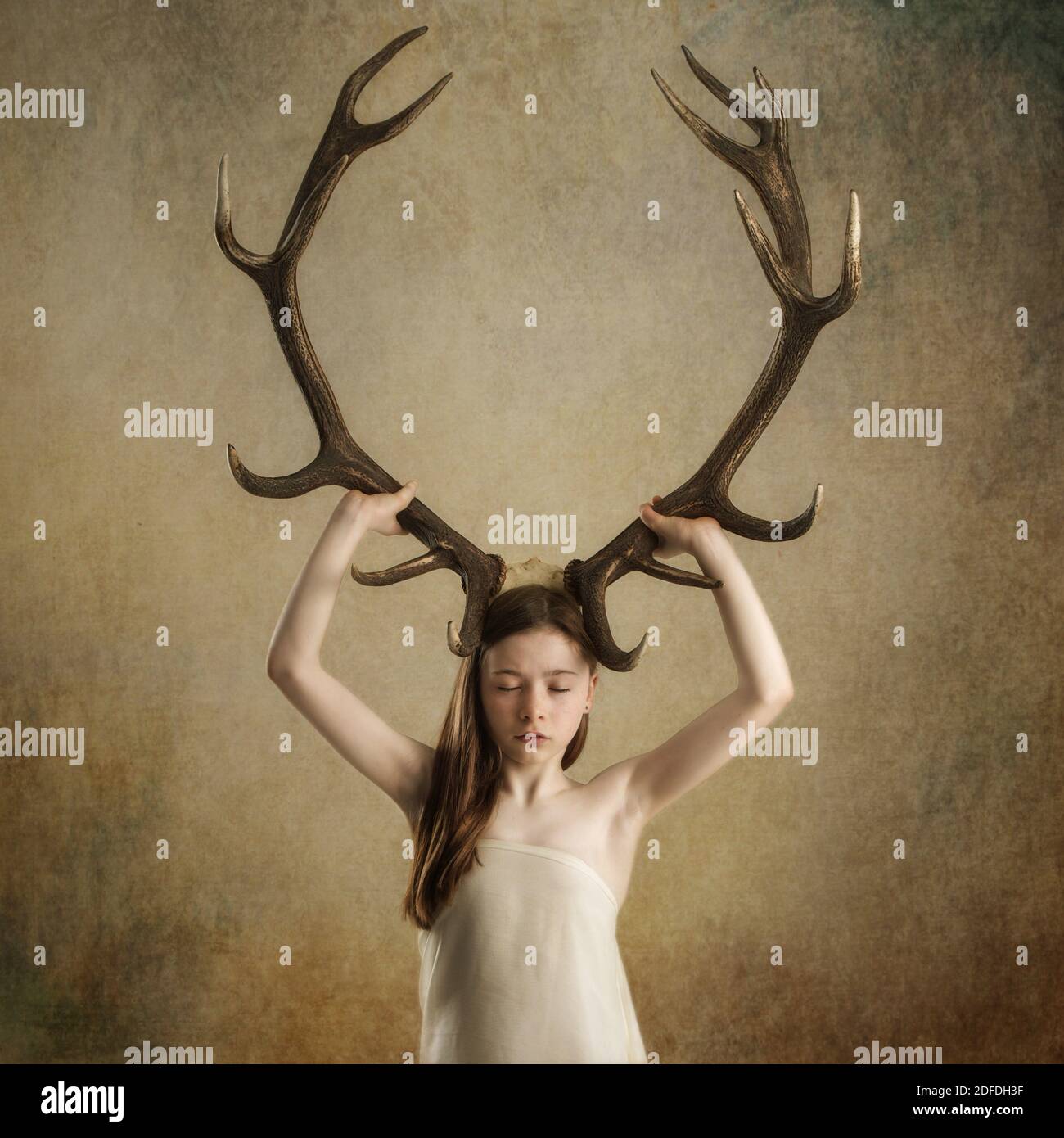 Nab Girl With Antlers