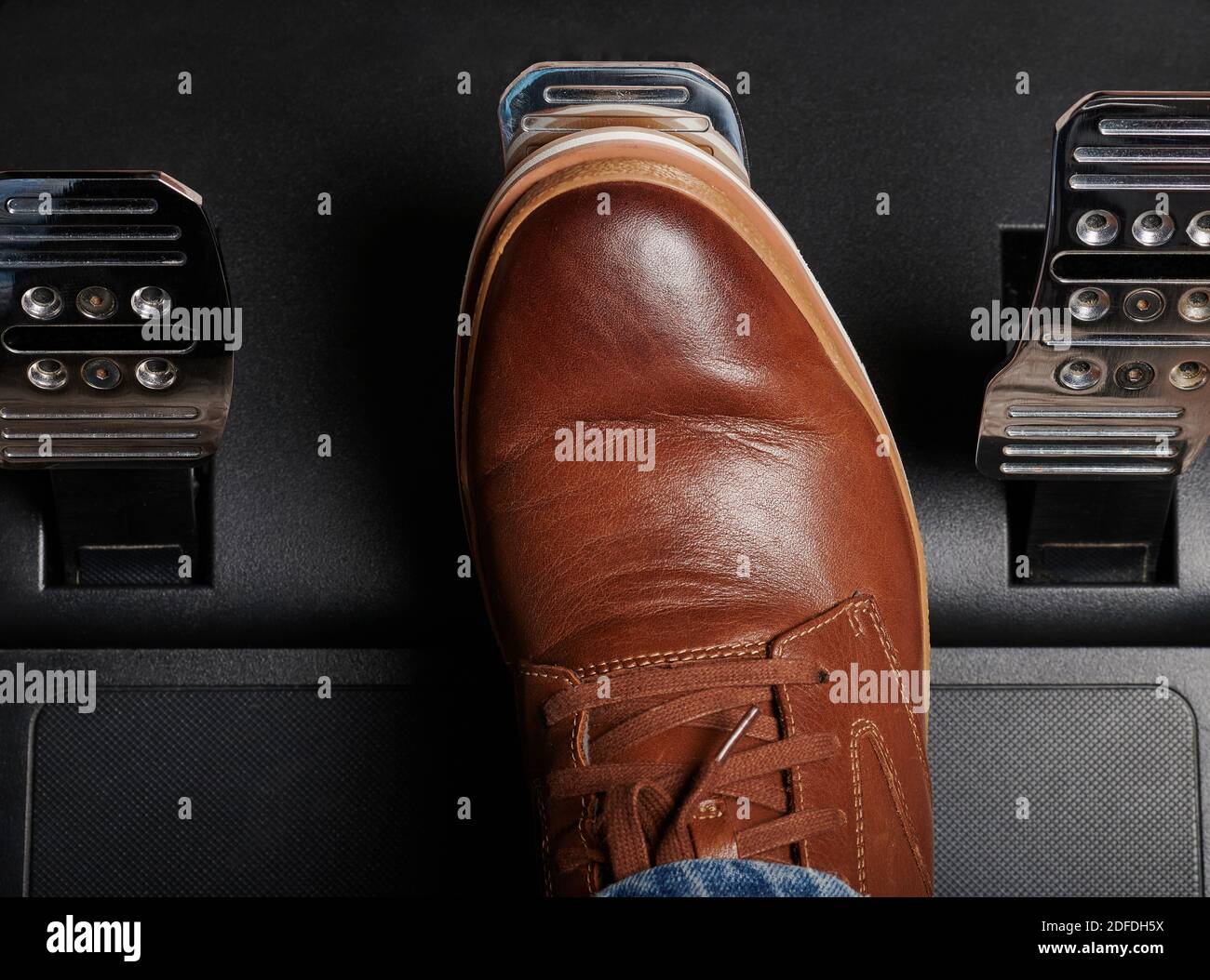 Pressing pedal hi-res stock photography and images - Alamy