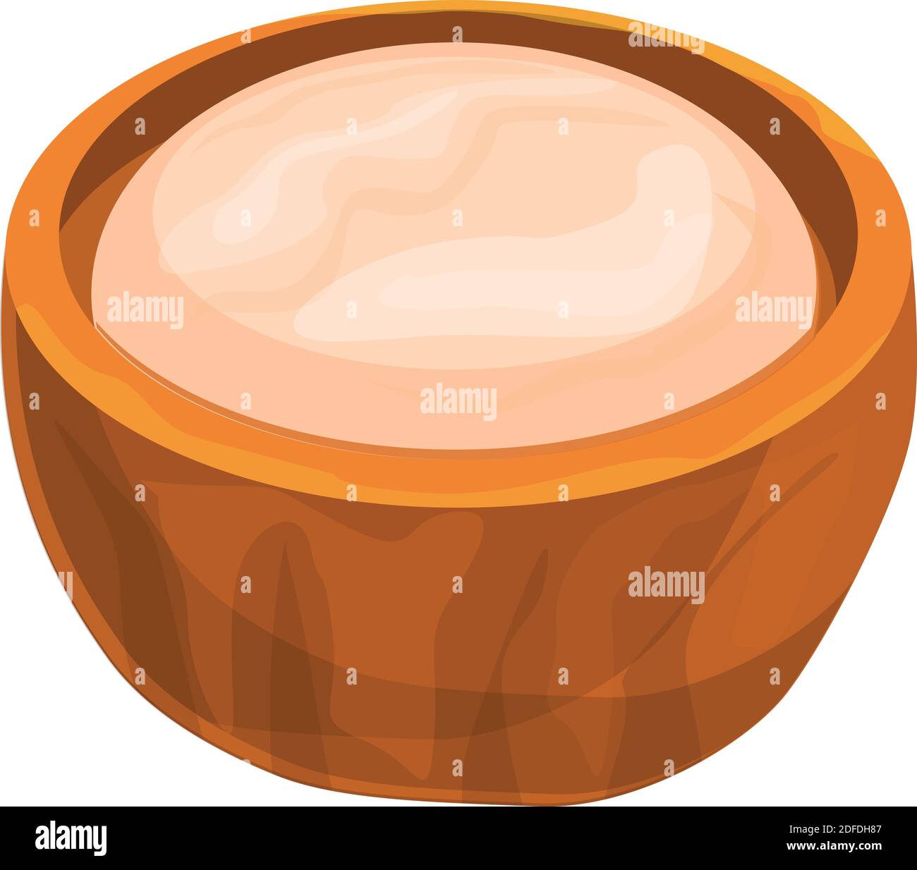 Cutted shea tree nut icon. Cartoon of cutted shea tree nut vector icon ...