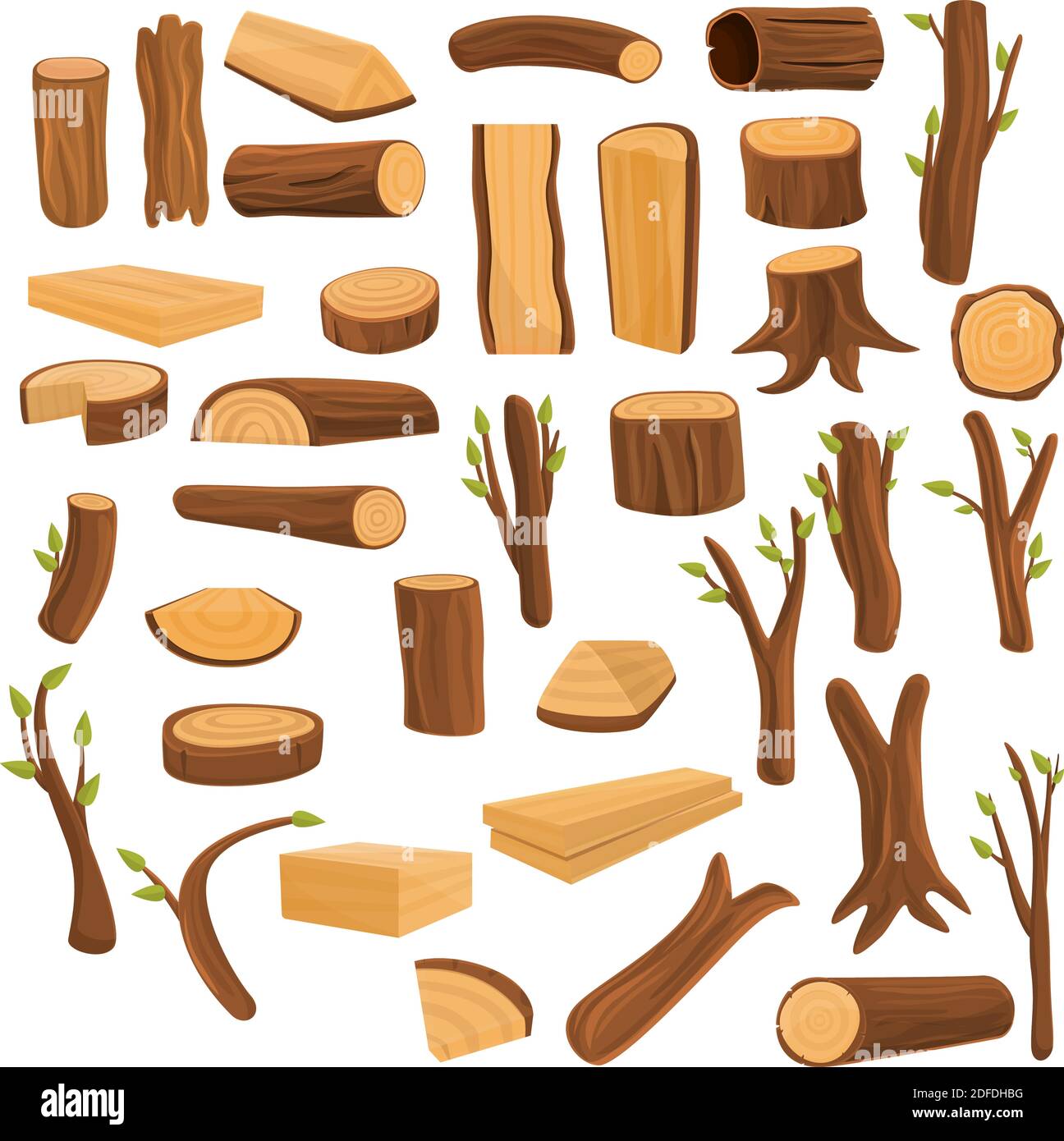 Sawn old tree trunk Stock Vector Images - Alamy