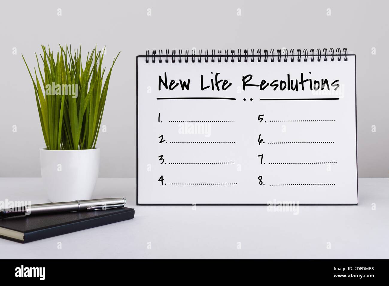 New Life Resolution. Spiral Notebook with Inspirational and ...