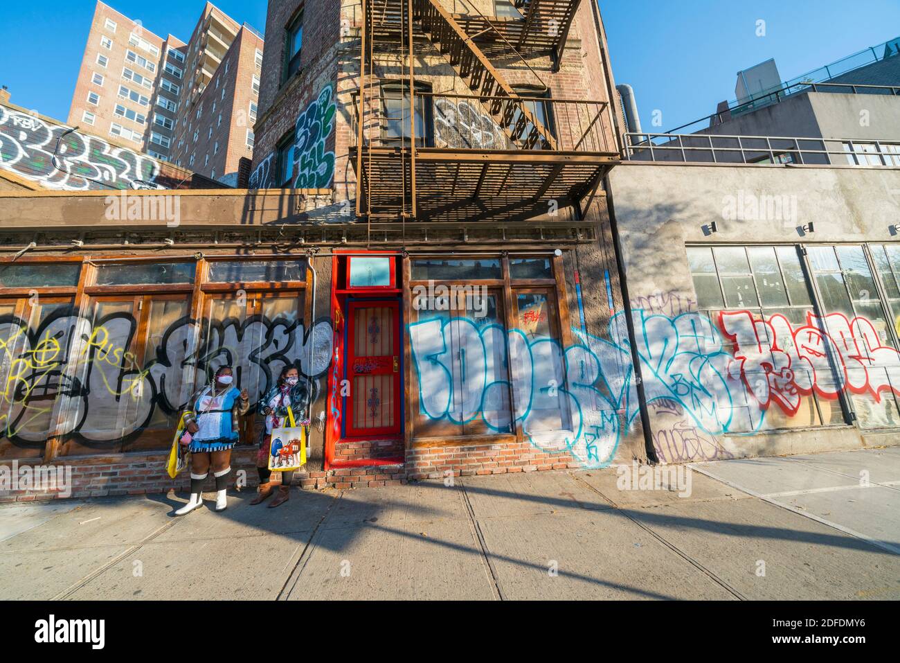 Graffiti on the building wall at West Village NYC Stock Photo - Alamy