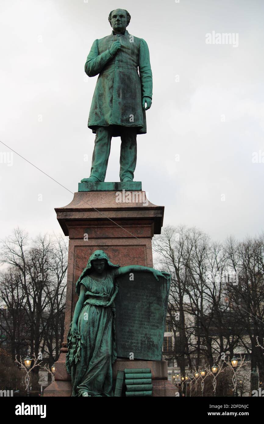 Johan Ludvig Runeberg 1885 Walter Runeberg, Helsinki Stock Photo - Alamy