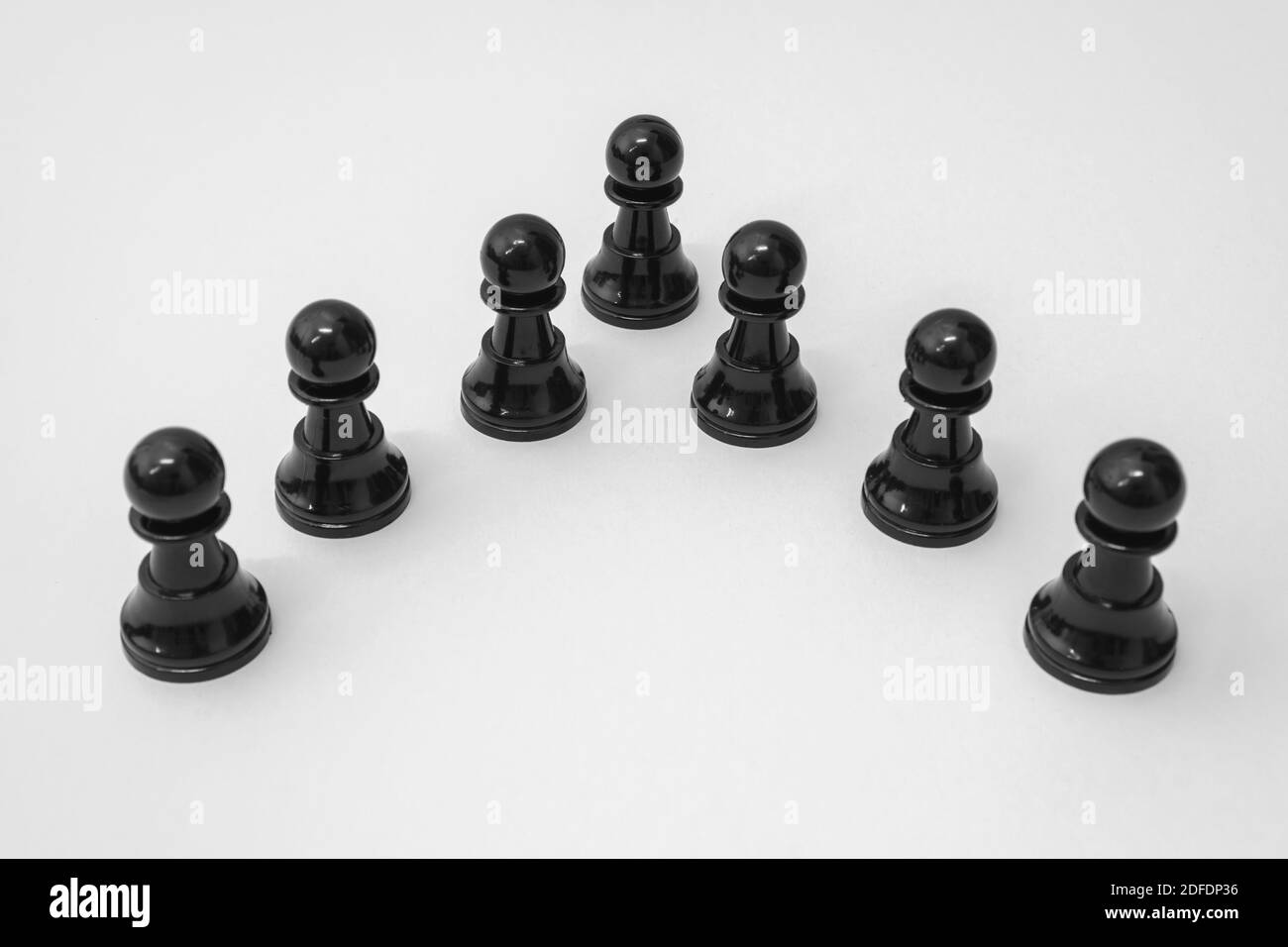 Pawn Chess Pieces Isolated on White Background. Chess Concepts Stock ...