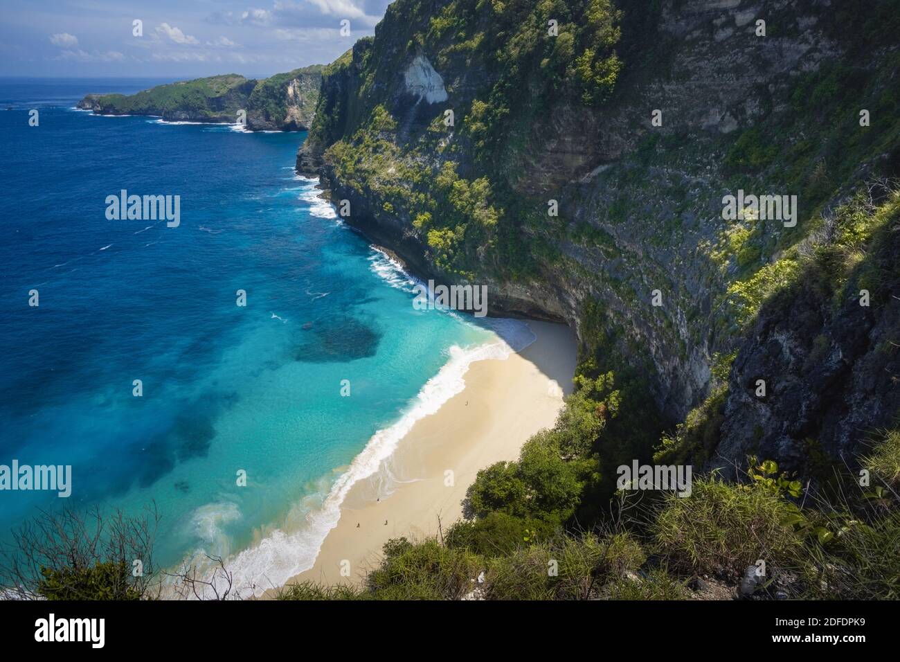 Majestic Cliff and Beach at Nusa Penida Island, Bali, Indonesia Stock ...