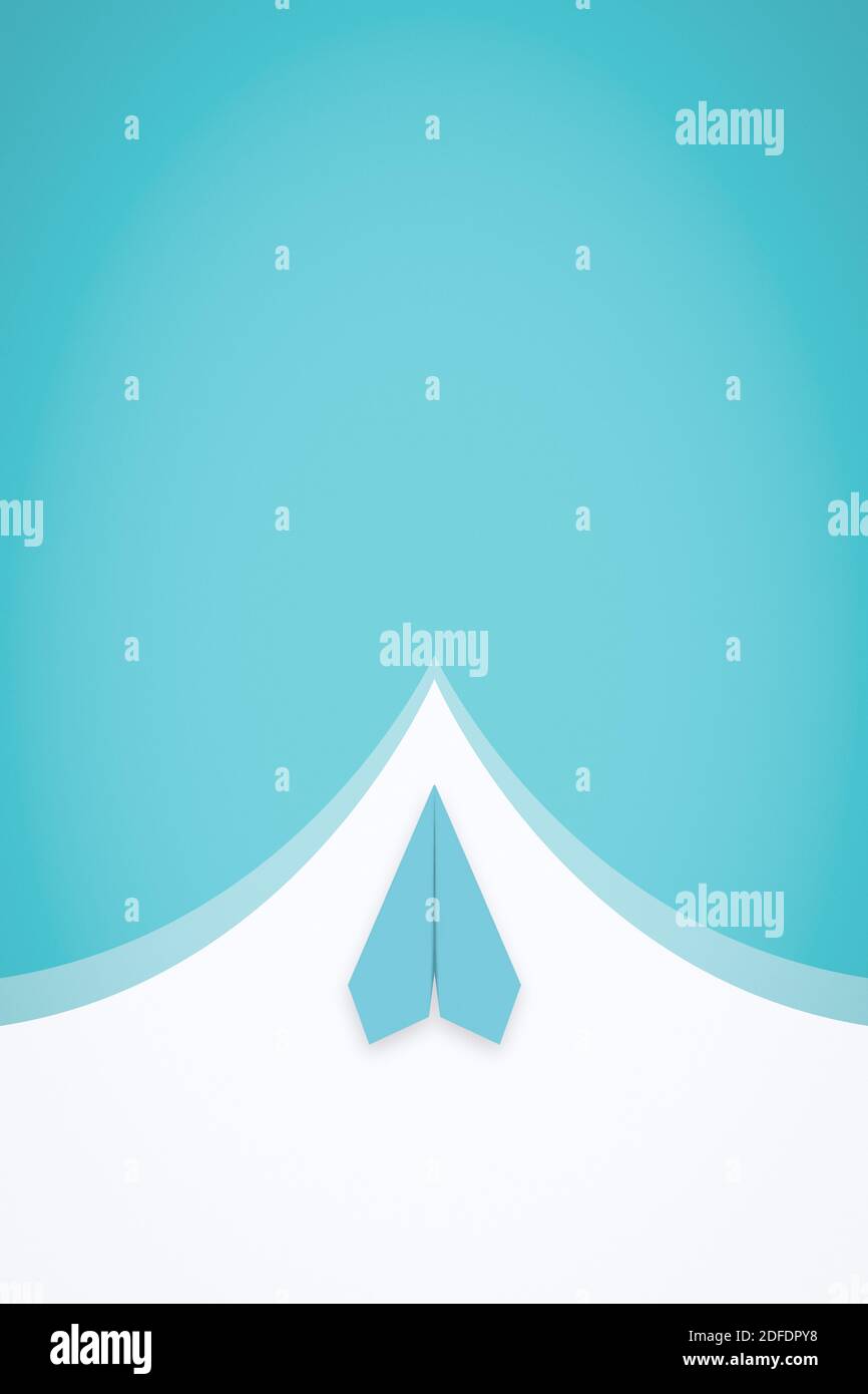 Paper Plane Travel and Business Concept Background With Copy Space ...