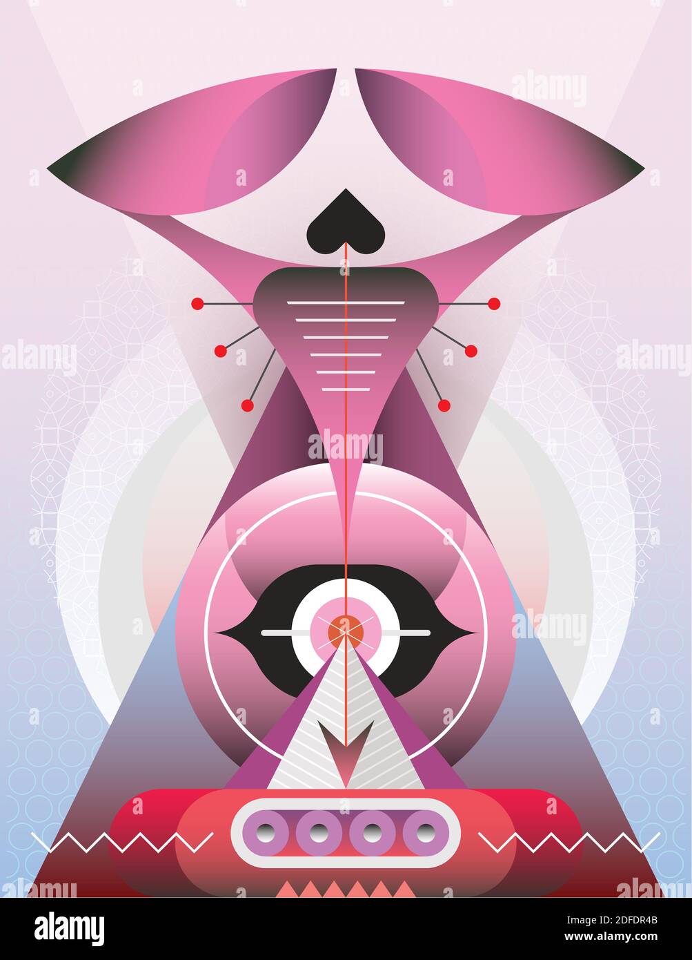 Scorpio Zodiac astrological sign abstract modern art vector ...