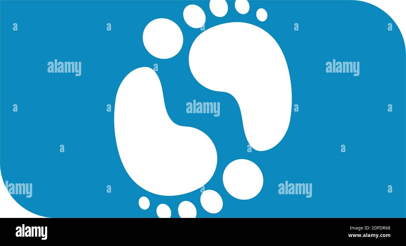 Footsteps logo icon design Stock Vector Image & Art - Alamy