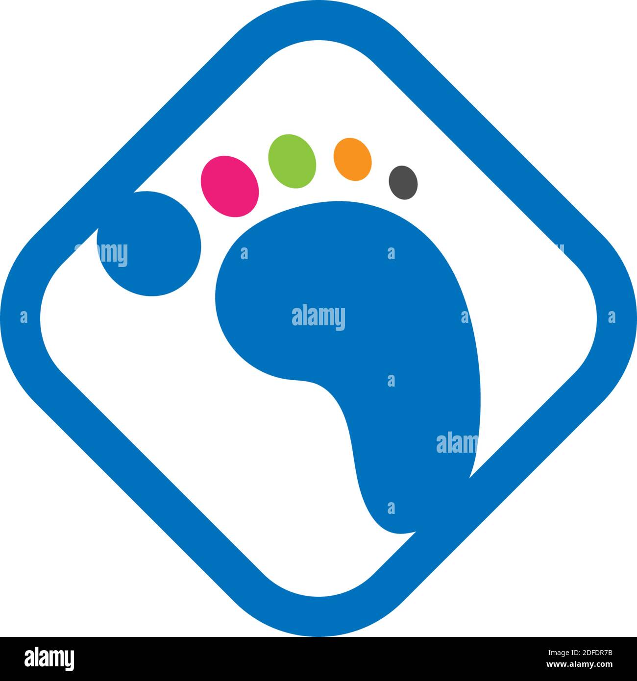 Footsteps logo icon design Stock Vector Image & Art - Alamy