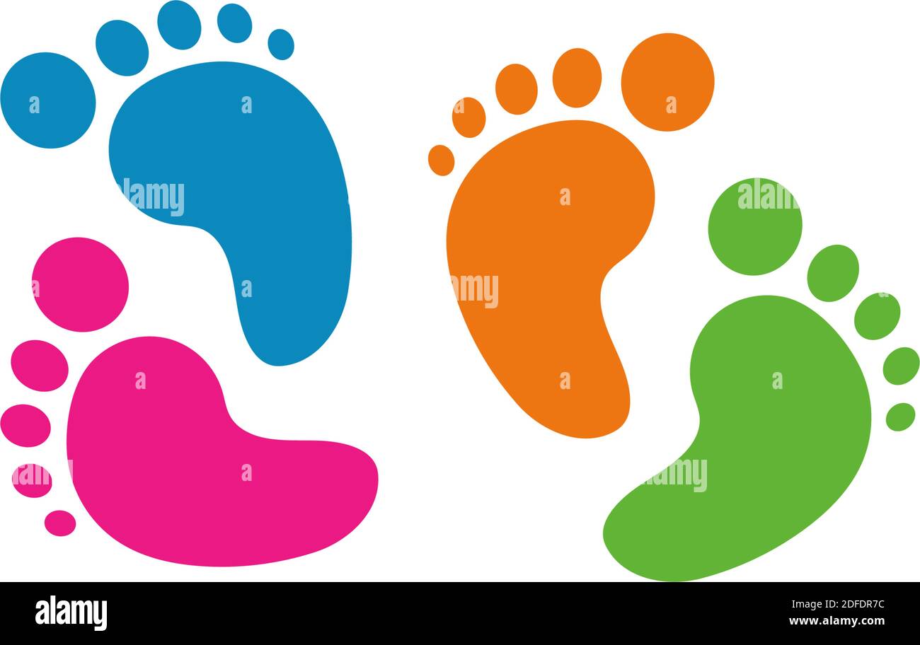 Footsteps logo icon design Stock Vector Image & Art - Alamy