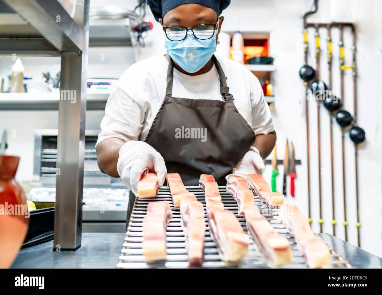 Stainless steel cooking station hi-res stock photography and images - Alamy