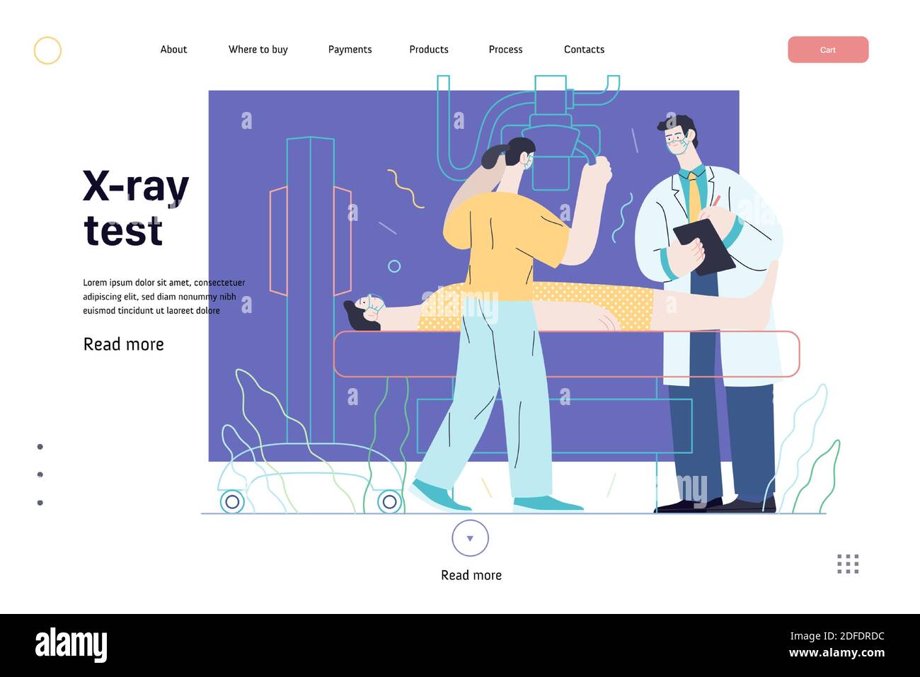 Medical digital radiography system Cut Out Stock Images & Pictures - Alamy