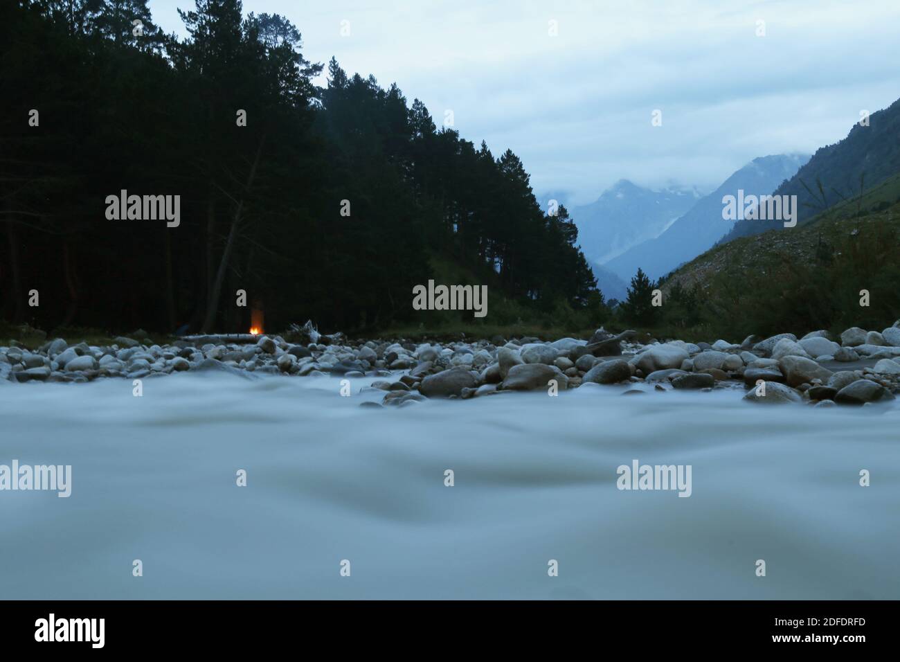 Mountain river blue color stones hi-res stock photography and images ...