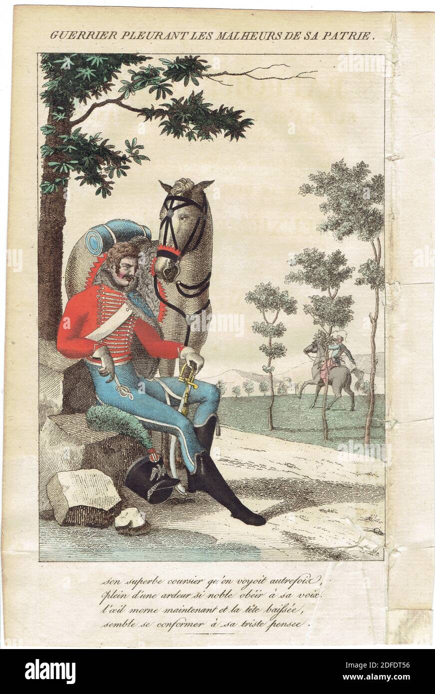 cavalier du 12e régiment de hussards 1er Empire, french light cavalry ...