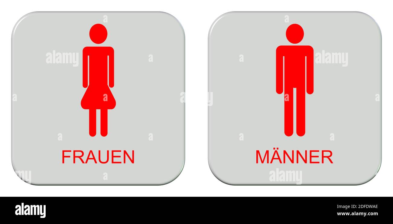 Man and women wc sign hi-res stock photography and images - Alamy