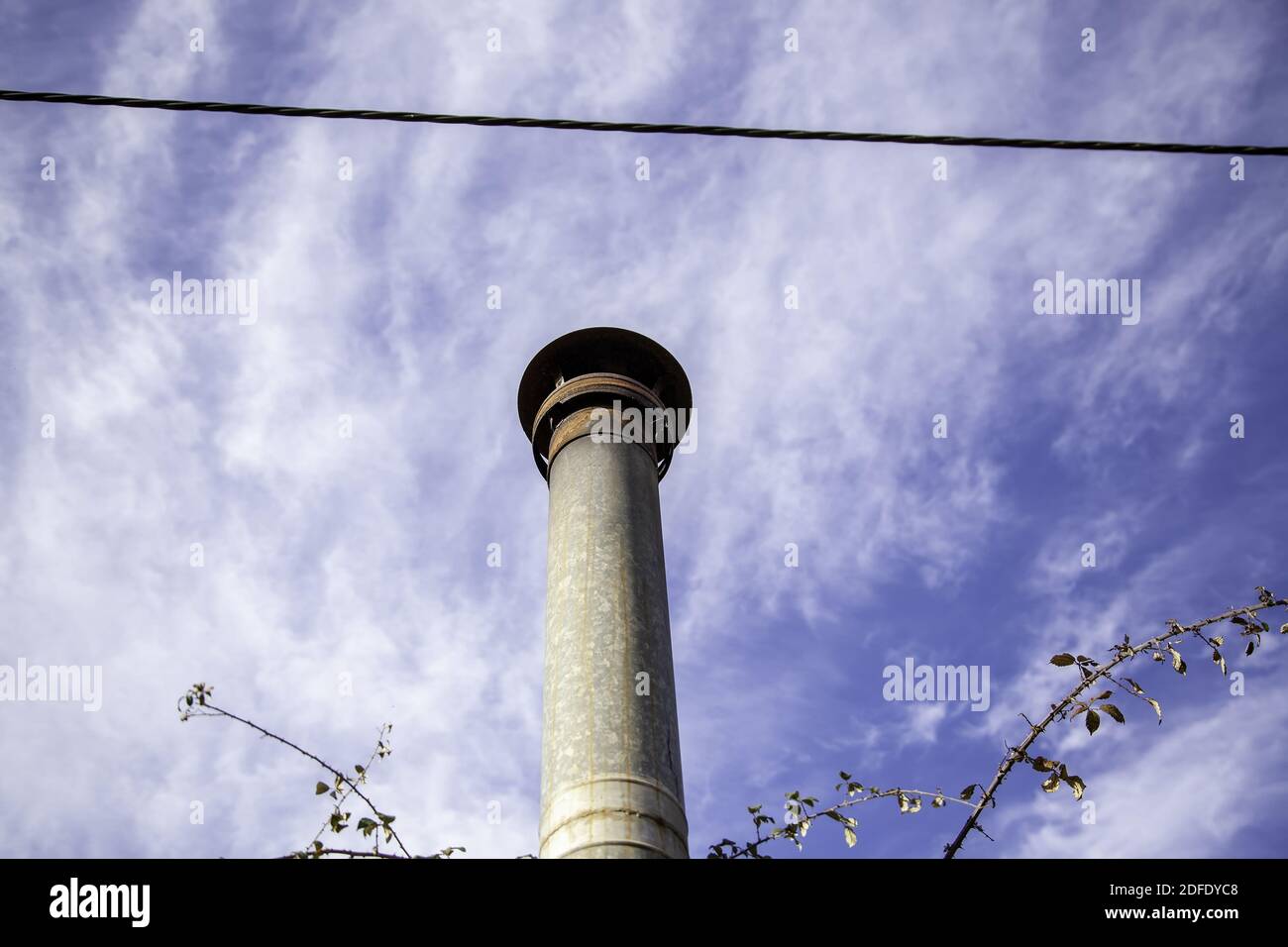 Industrial chimney smoke outlet, construction and architecture ...