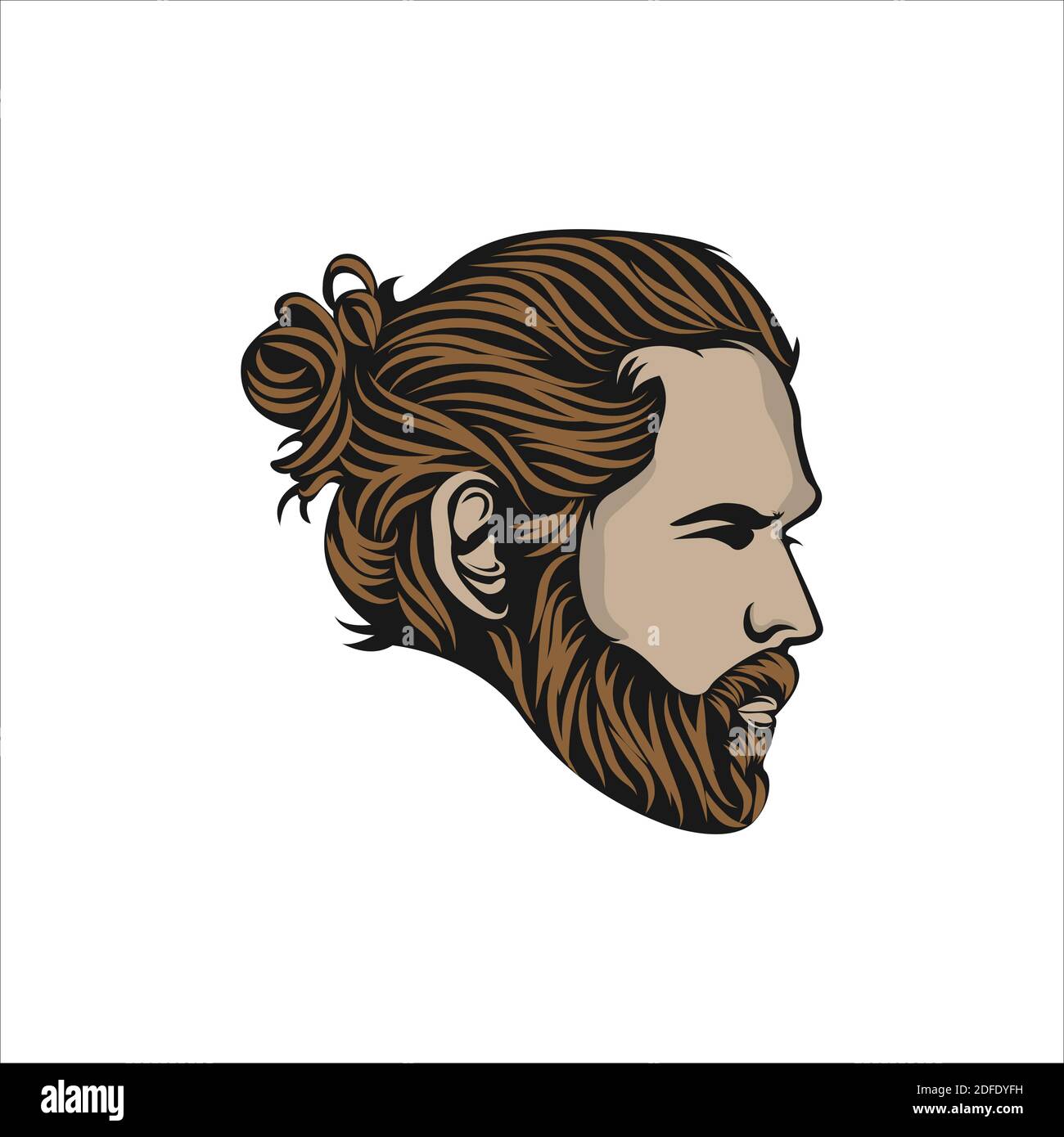 Bearded man vector vectors hi-res stock photography and images - Alamy