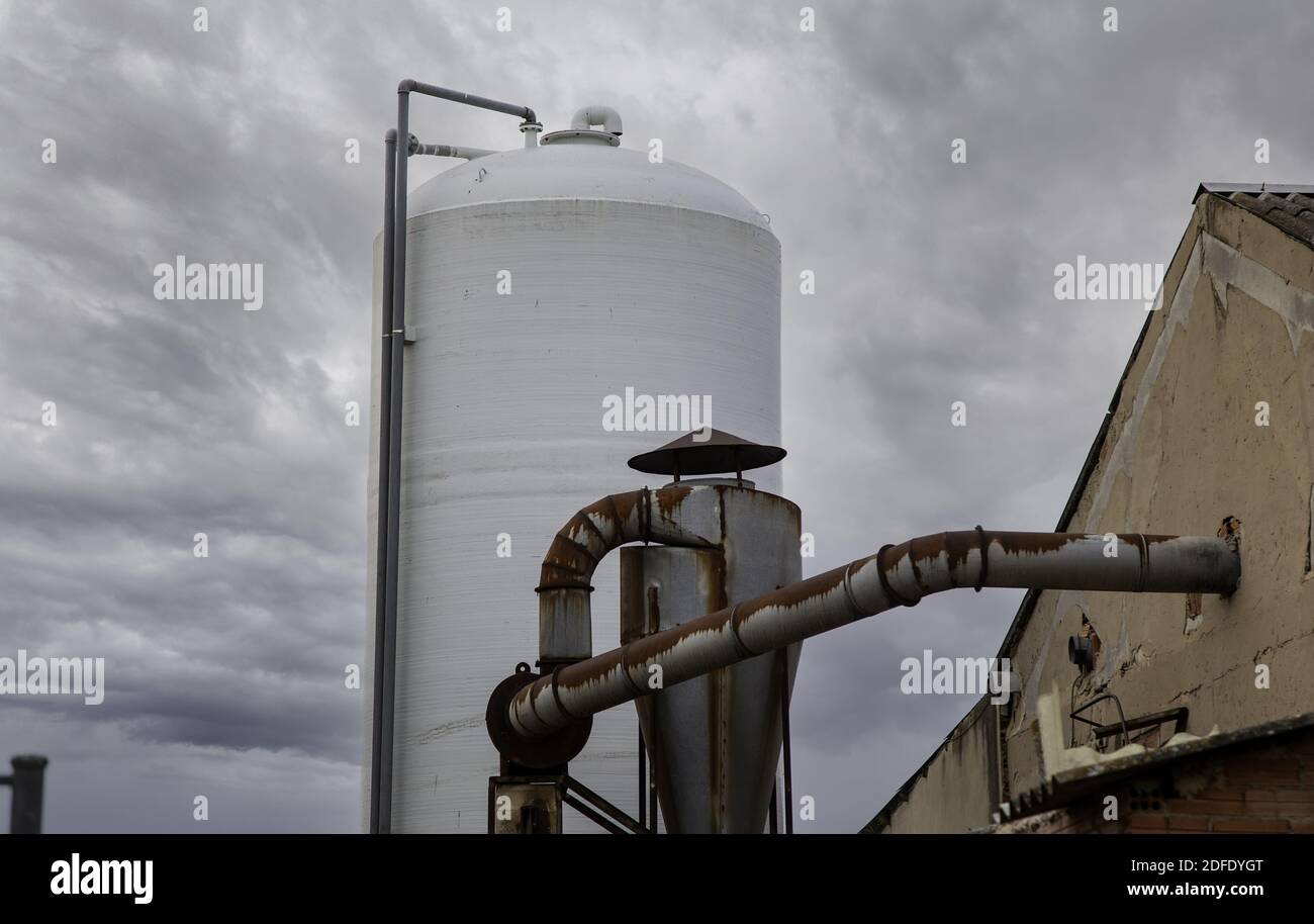 Industrial chimney smoke outlet, construction and architecture ...
