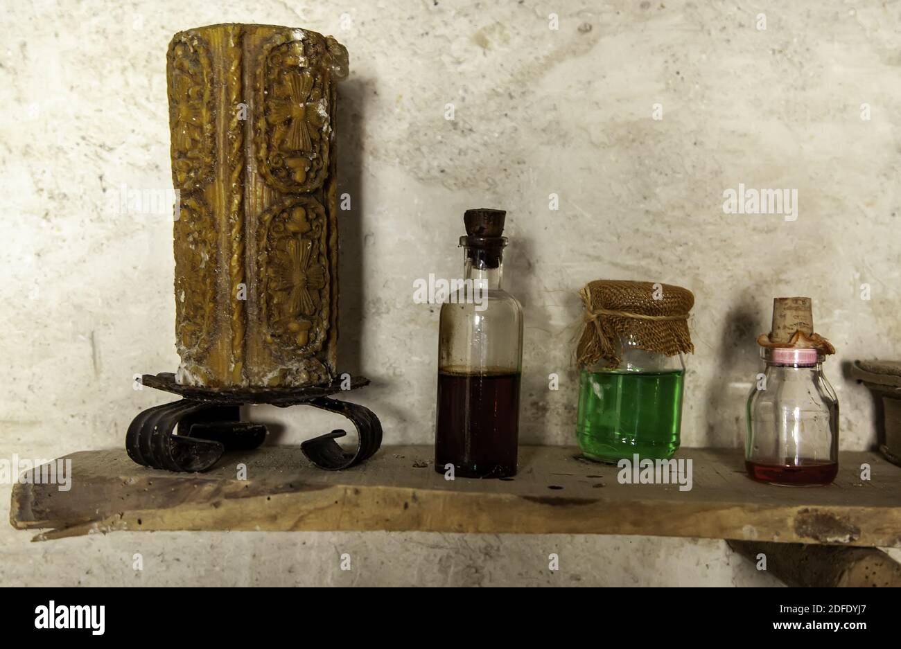 Detail of black magic and witchcraft, ancient pagan tradition and ...