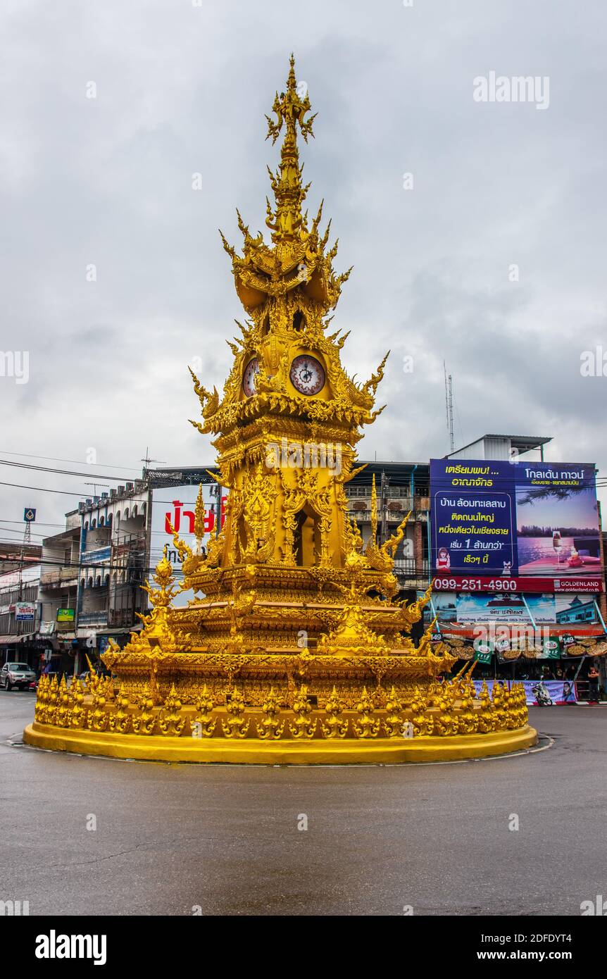 Visit of the clock tower as part of a trip from Chiang Rai Thailand ...